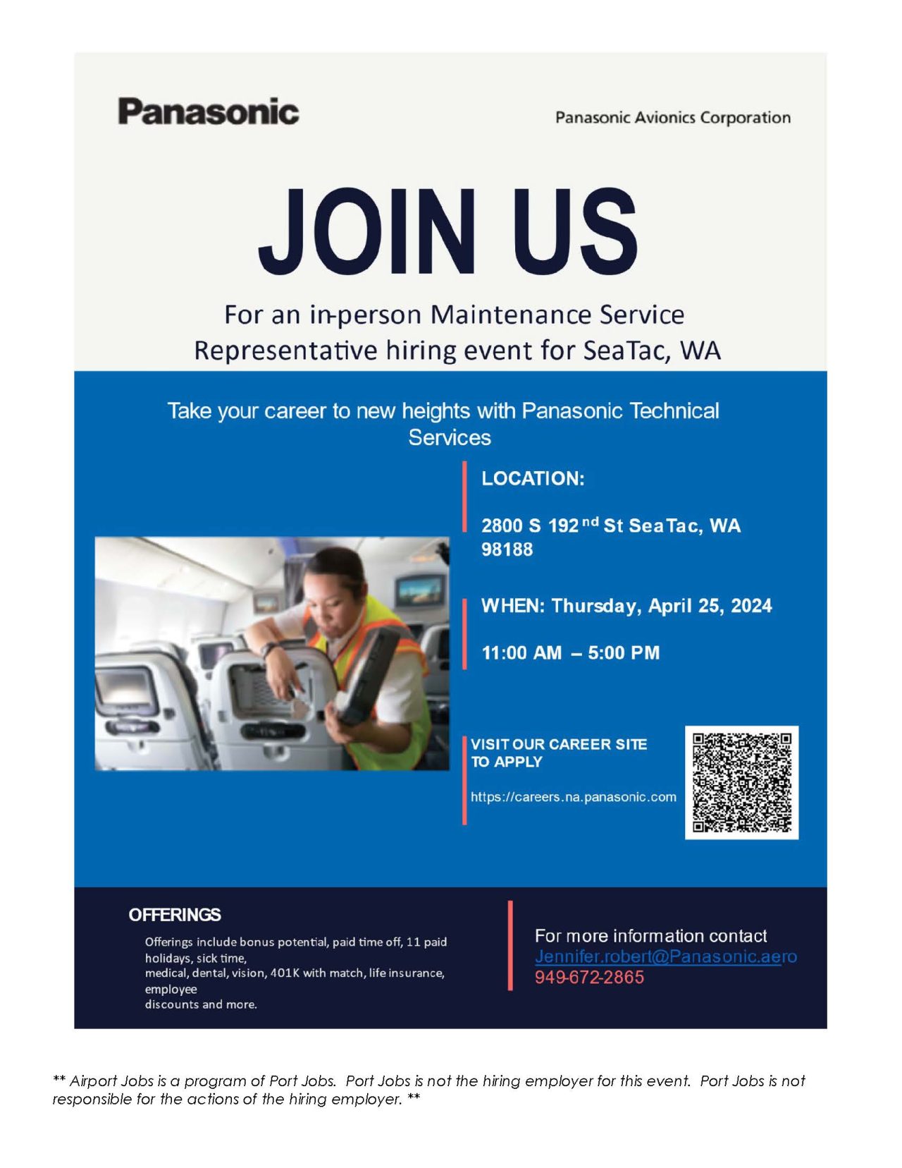 Panasonic Avionics Hiring Event