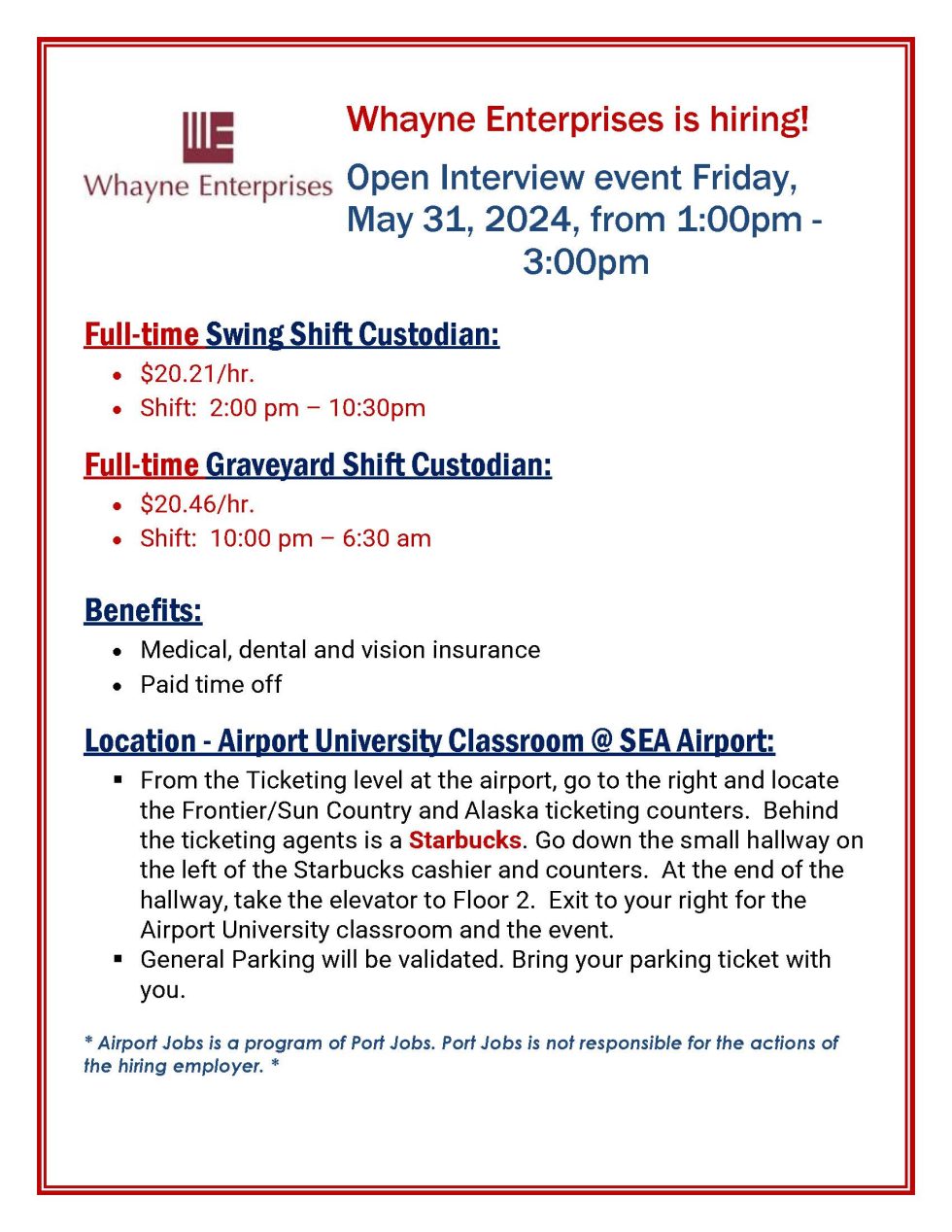 Whayne Enterprises is hiring Custodians