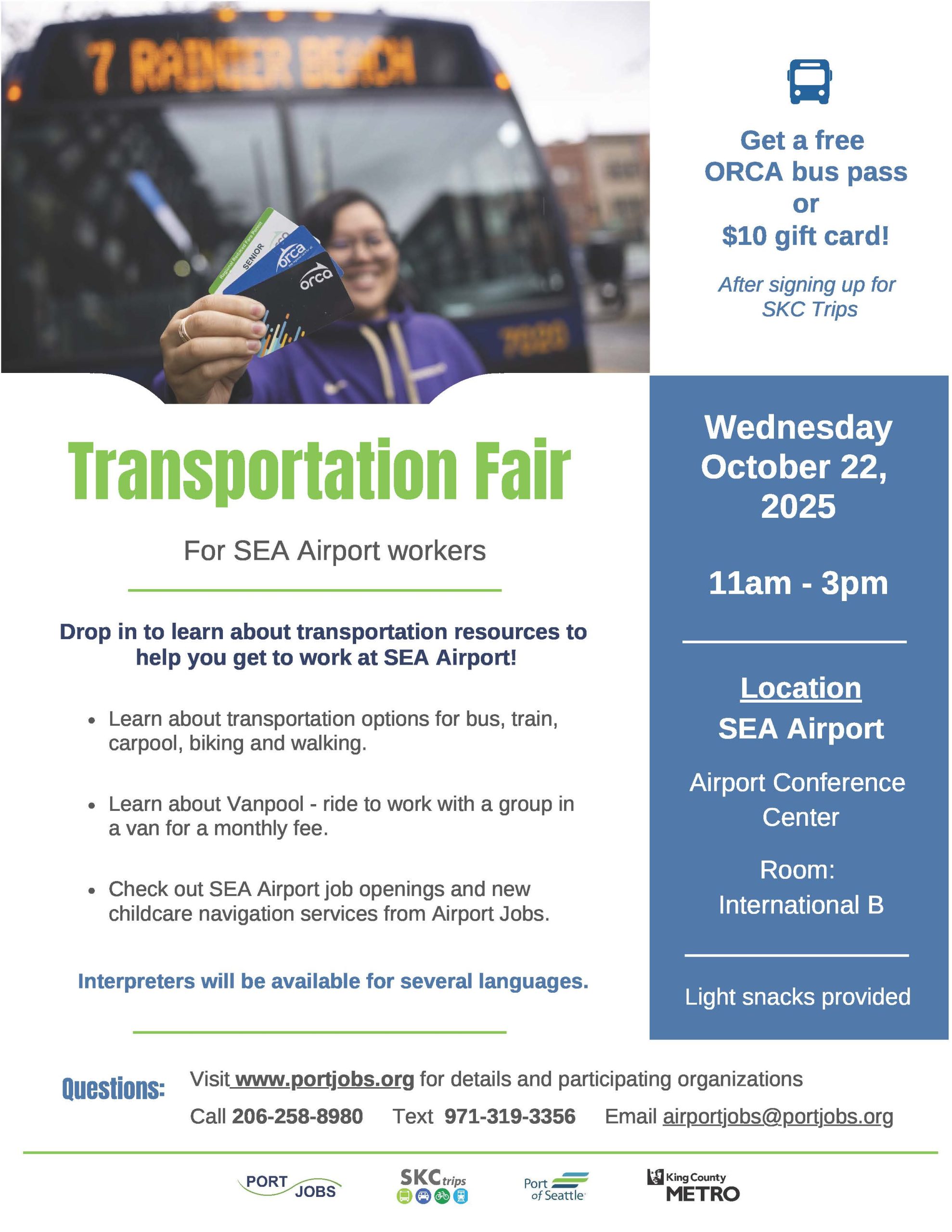 Transportation Fair - for SEA Airport Employees
